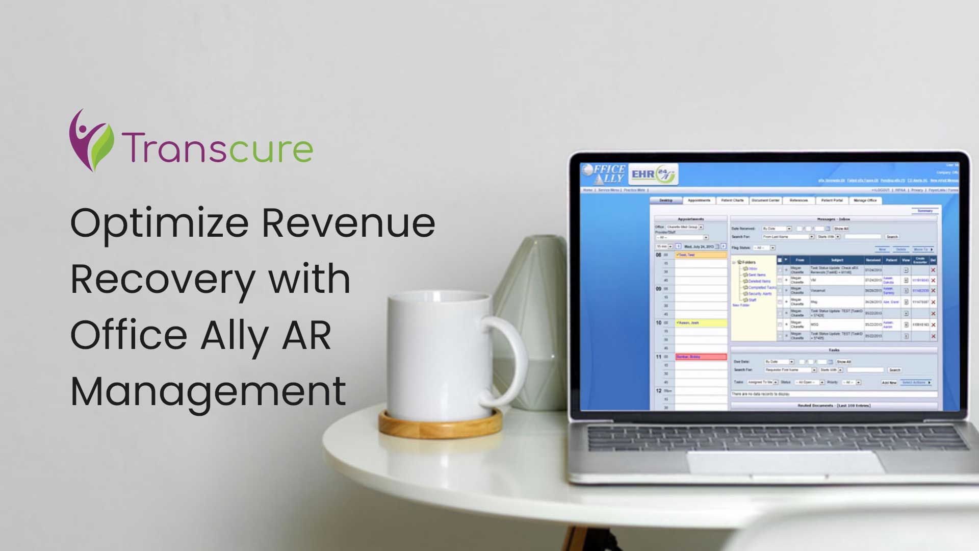 Office Ally AR Management | Outsource AR Services to Transcure