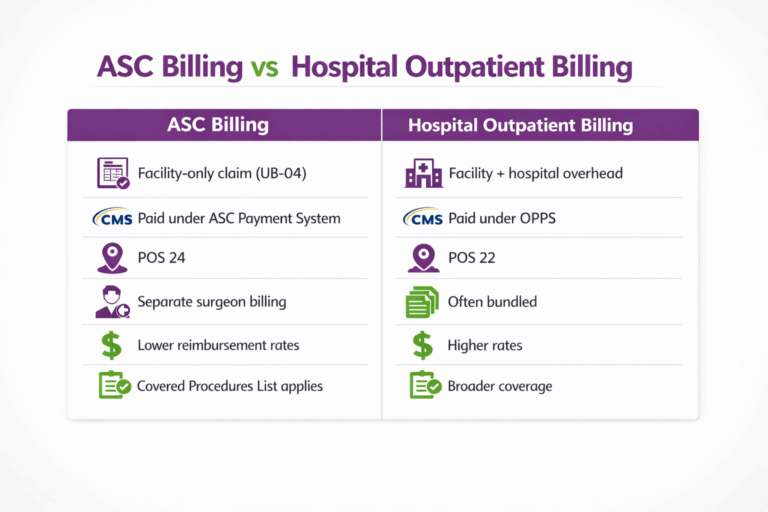 ASC Billing: Definition, Process, Codes, and Guidelines